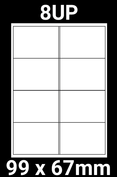 8Up Labels Per Sheet | Label Fusion Shop